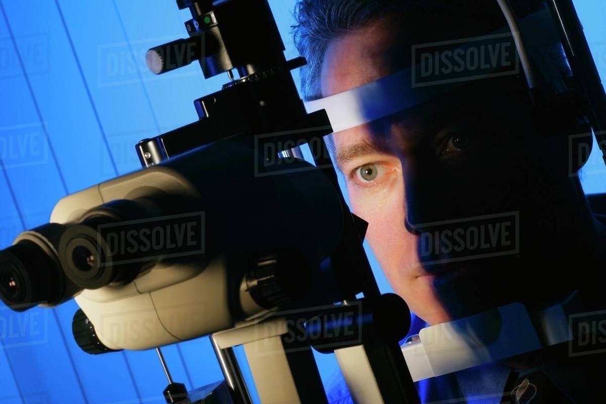 Man Having Eye Test - Royalty-free Stock Photo | Dissolve