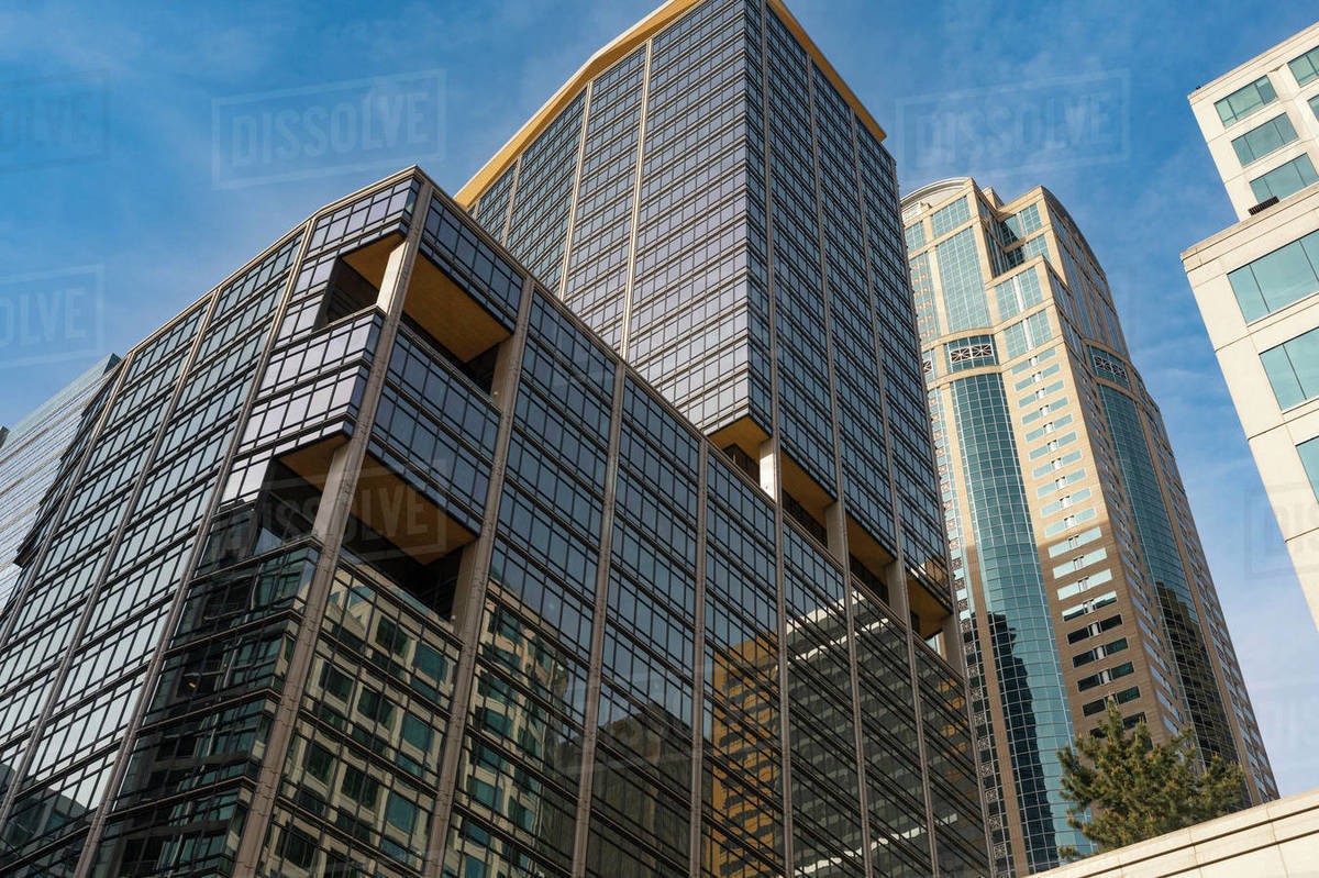 Various styles of architecture of the 1201 3rd Ave building, and the ...