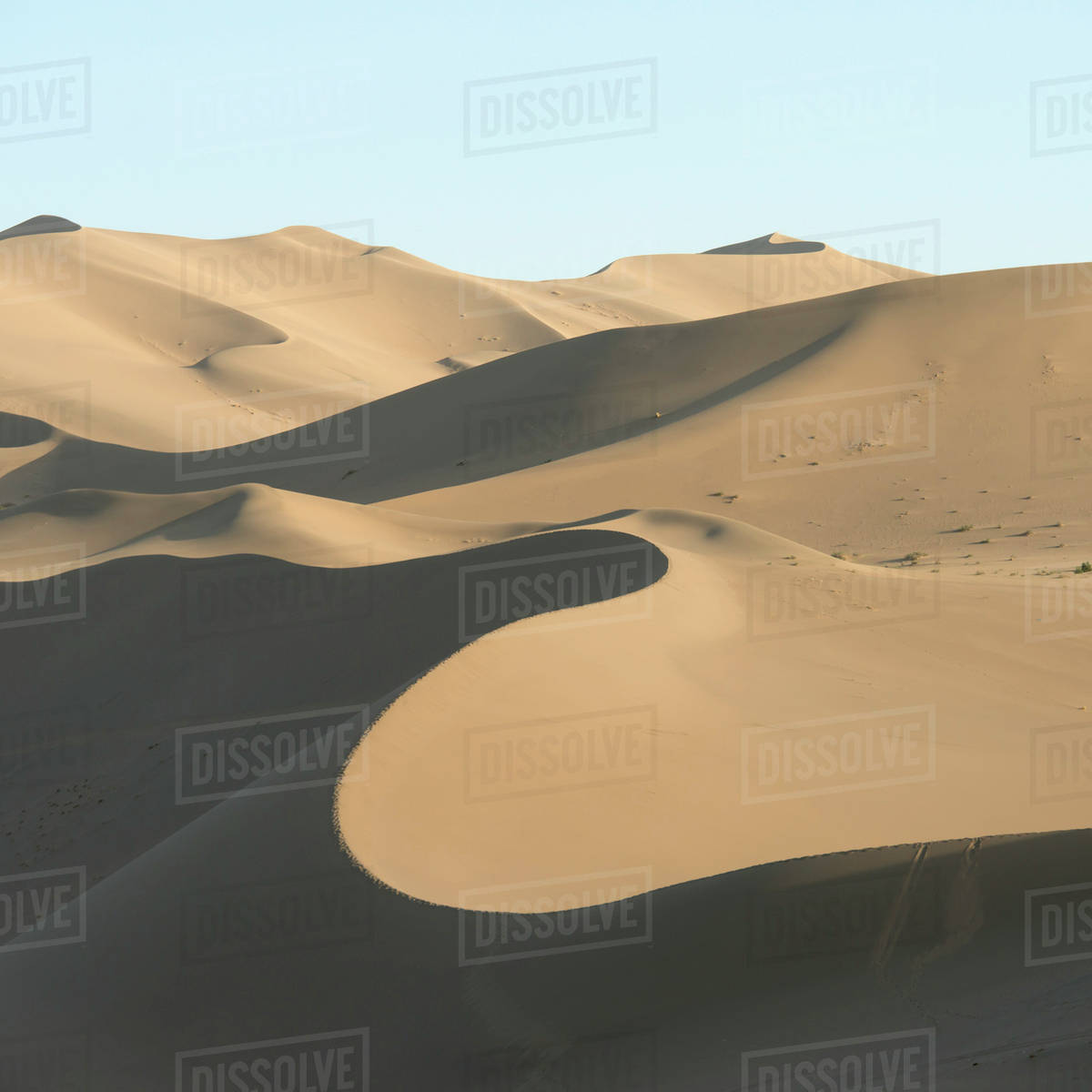 Desert landscape of sand slopes and ridges - Royalty-free Stock Photo ...