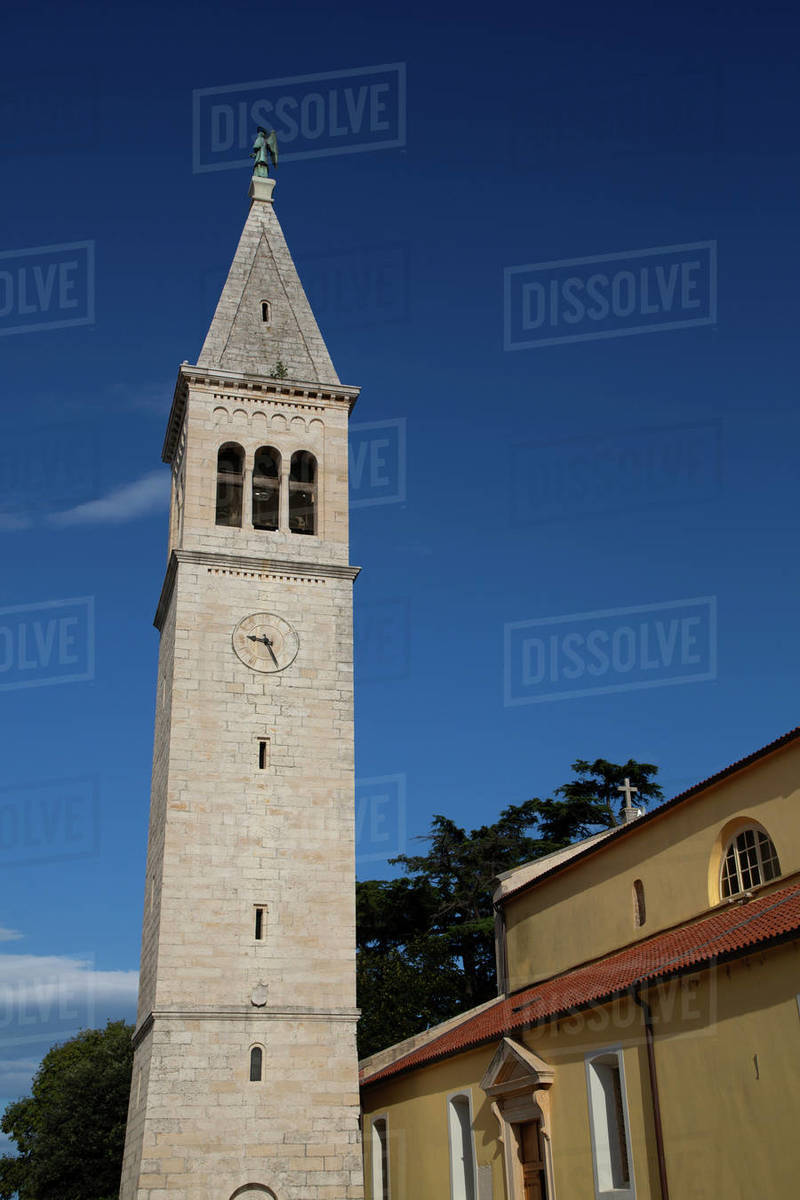 Bell tower of the Church of St. Pelagia, 1828, in the old town of ...