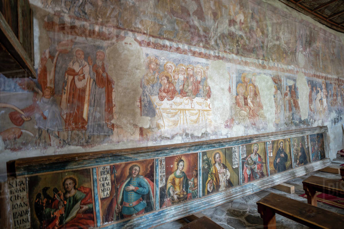 Saint Emeric Roman Catholic Church, with thirteenth century murals ...