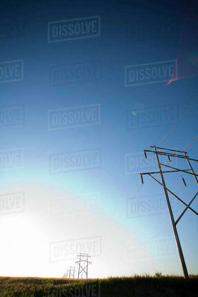 Hydro Electric Towers, Saskatchewan, Canada - Royalty-free Stock Photo ...