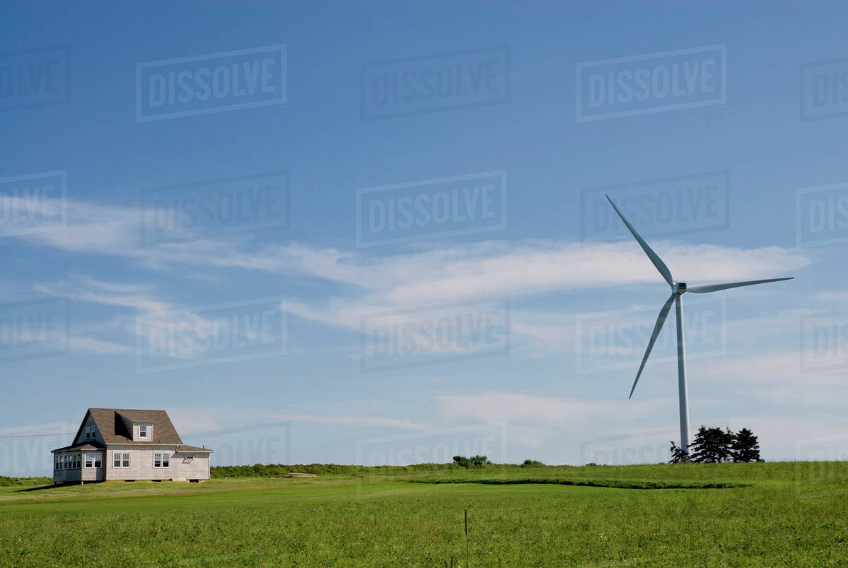 Wind Turbines, Near East Point, Prince Edward Island - Royalty-free ...