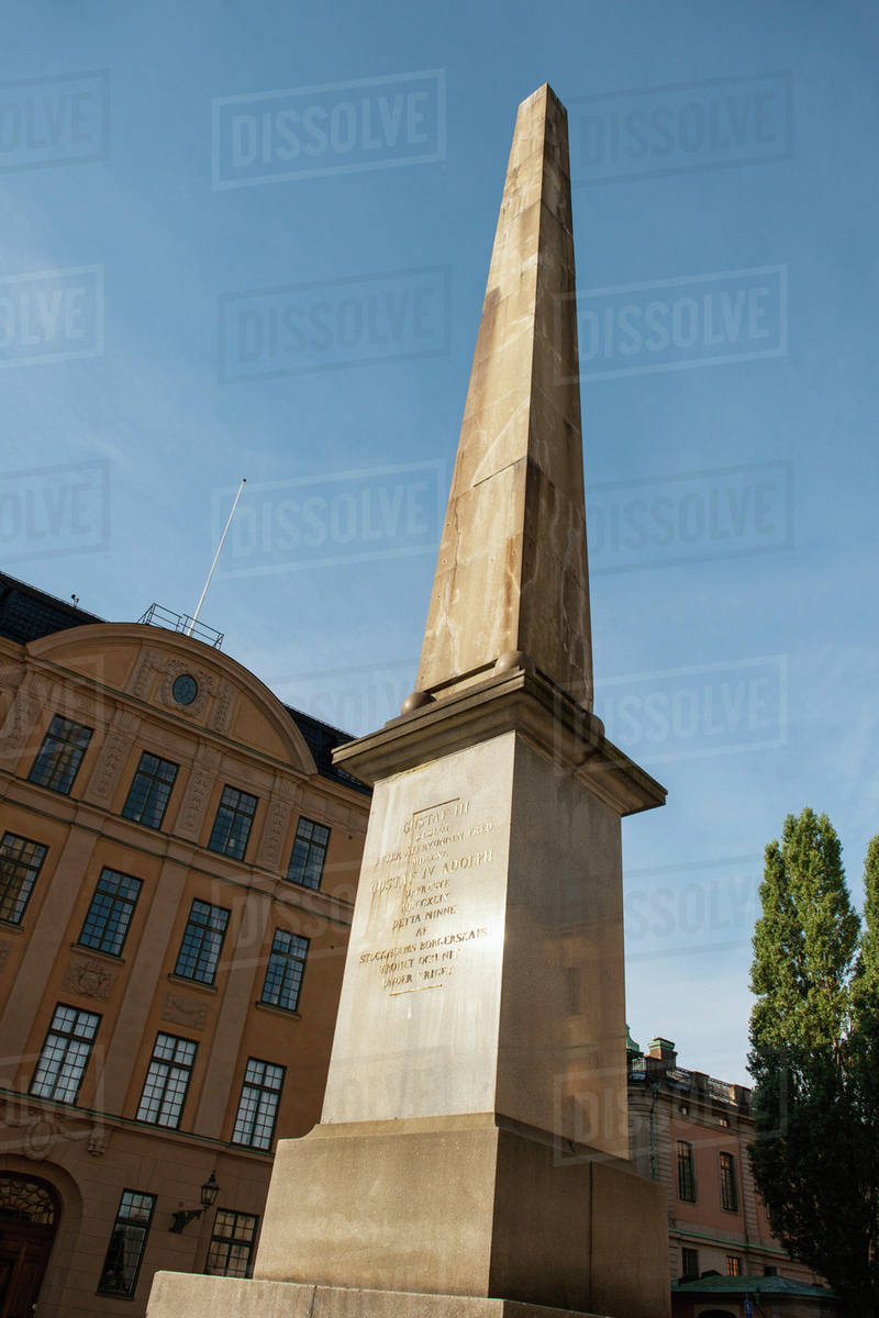 Monument In Old Town; Stockholm, Sweden - Royalty-free Stock Photo ...