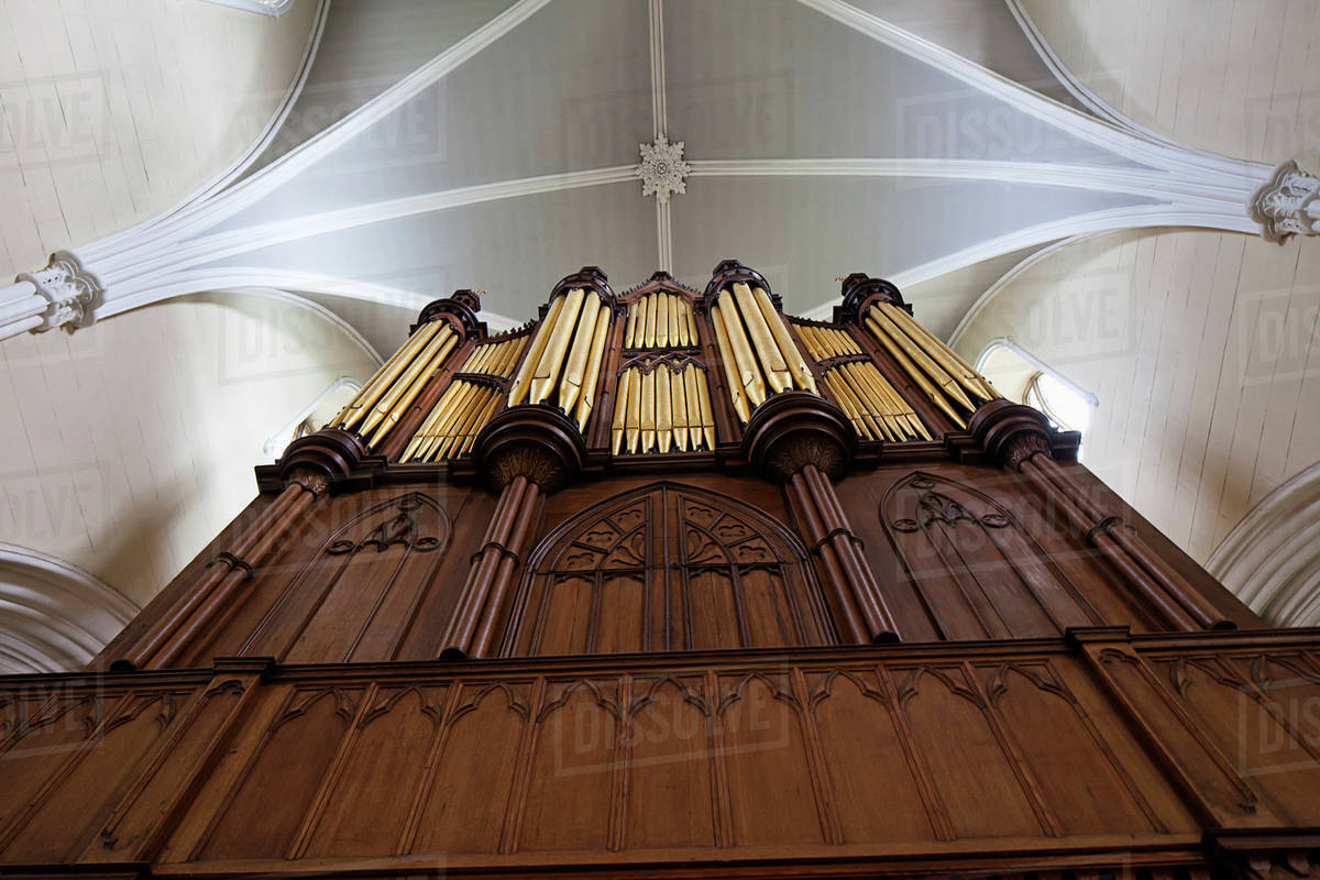 Organ Pipes In Down Cathedral; Downpatrick County Down Ireland ...