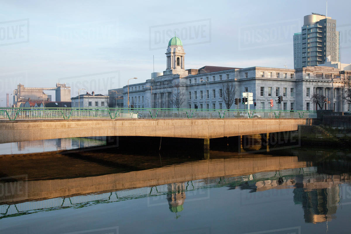 Buildings Along The River Lee; Cork City County, Cork, Ireland ...