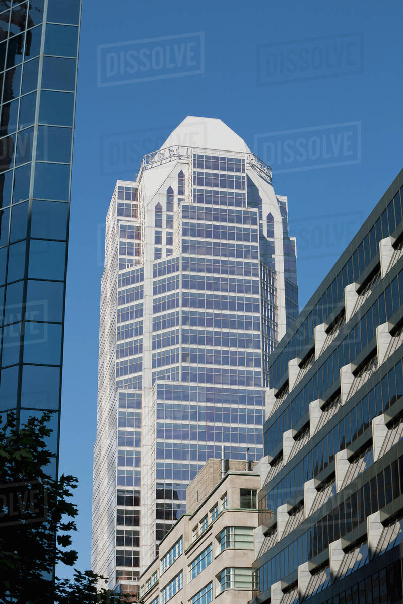 Montreal Office Towers Dominated By Place De La Cathedrale; Montreal ...