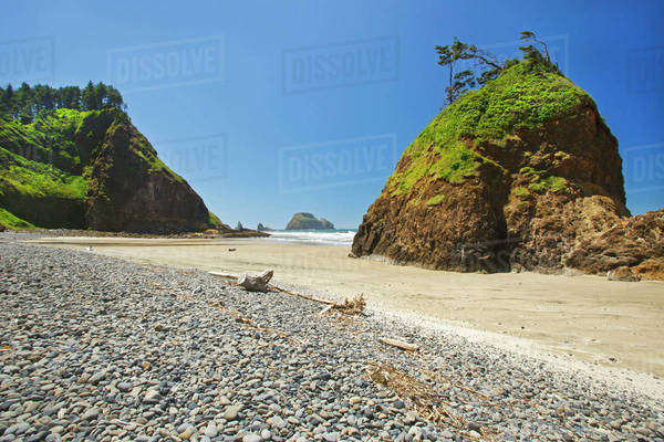 Rock Formations On Short Beach At Oregon Islands National Wildlife ...