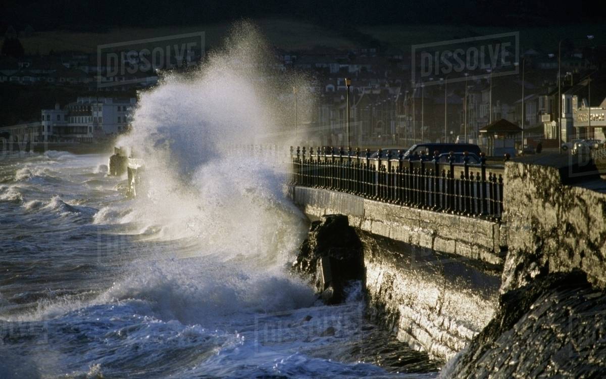 Bray Promenade; County Wicklow, Ireland - Stock Photo - Dissolve