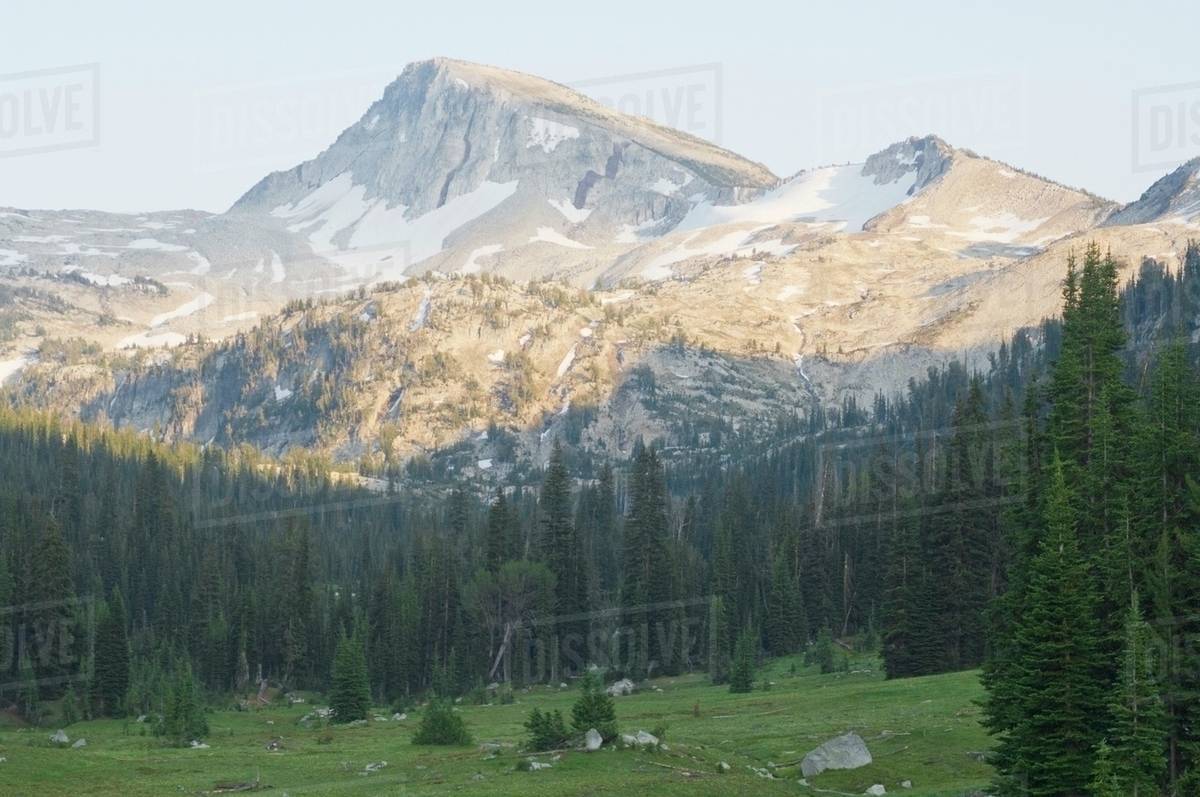 Eagle Cap Wilderness, Oregon, United States Of America; Eagle Cap Peak ...