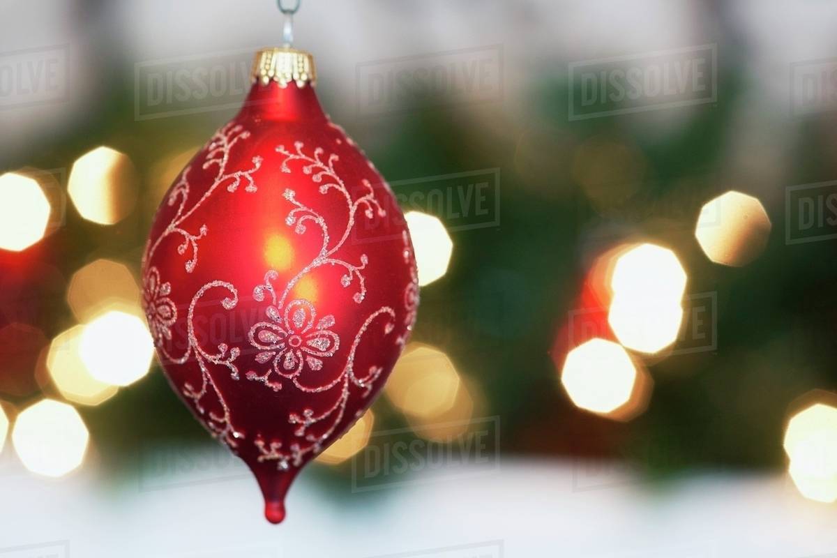 A Red Christmas Tree Ornament - Royalty-free Stock Photo | Dissolve