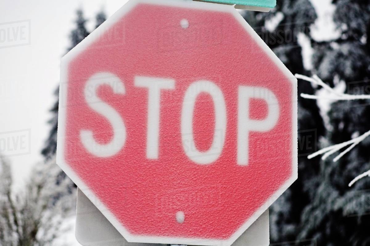 Willamette Valley, Oregon, United States Of America; A Stop Sign ...