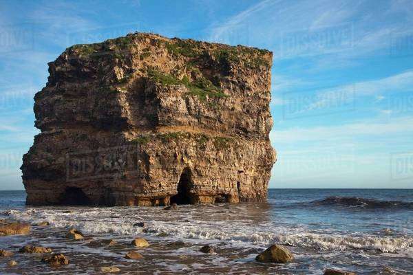 A Large Rock Formation On The Coast; South Shields, Tyne And Wear ...