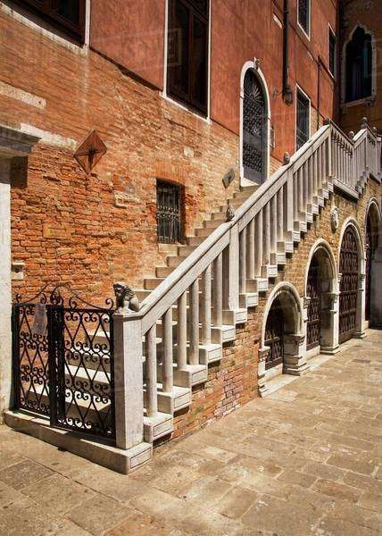 Venetian Steps And Courtyard; Venice, Veneto, Italy - Royalty-free ...