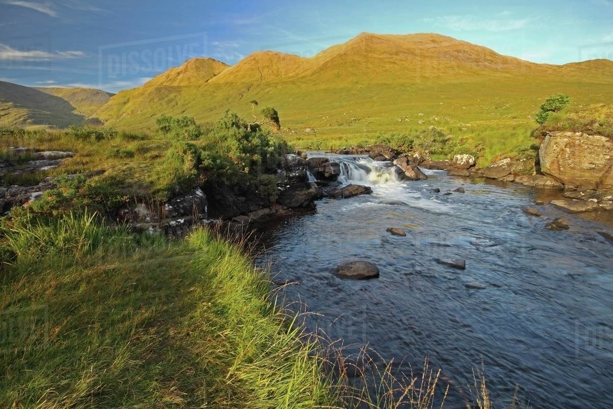 Bundorragha River In Delphi Valley In Connacht Region; County Mayo ...