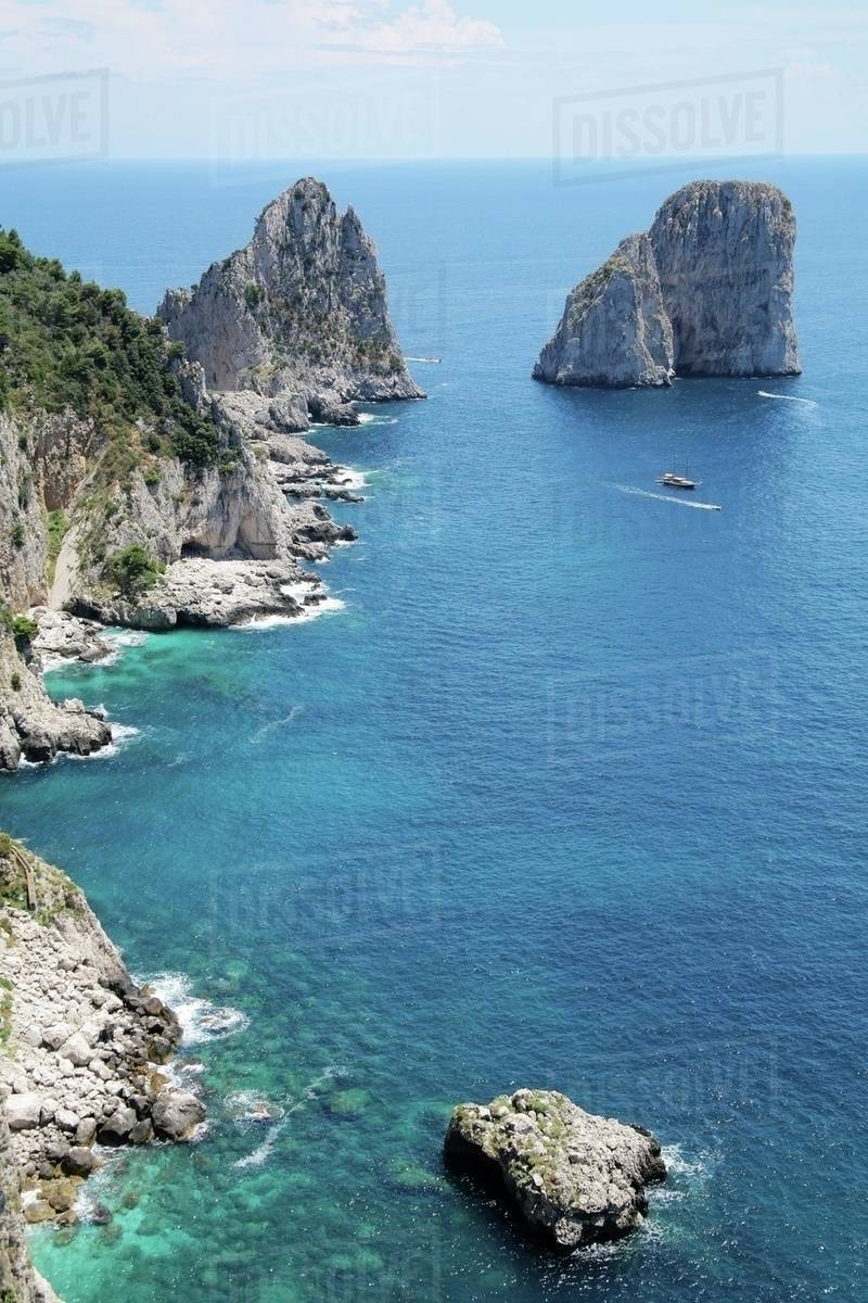 Capri, Italy; Sea Stacks - Royalty-free Stock Photo | Dissolve