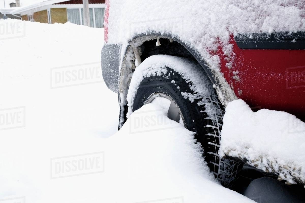 Vehicle Stuck In The Snow - Royalty-free Stock Photo | Dissolve