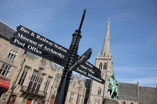 Directional Stree Sign, Durham, England - Royalty-free Stock Photo ...
