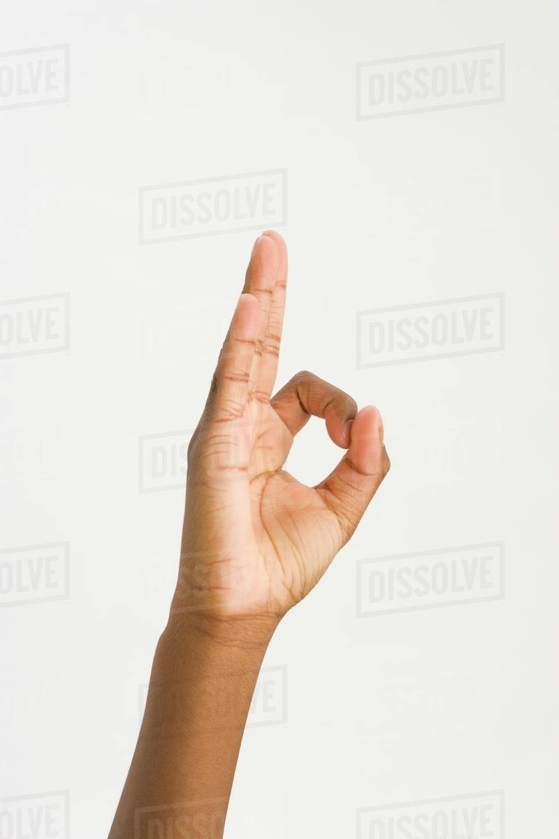 One Hand; Giving The Ok Sign - Royalty-free Stock Photo | Dissolve