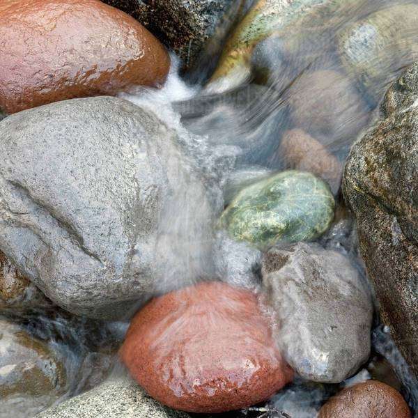 Water Over Rocks; Whistler, British Columbia, Canada - Royalty-free ...