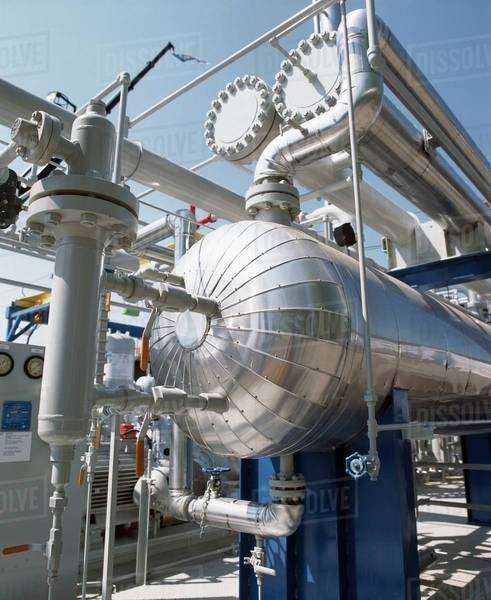 Tank, Gas Plant - Stock Photo - Dissolve