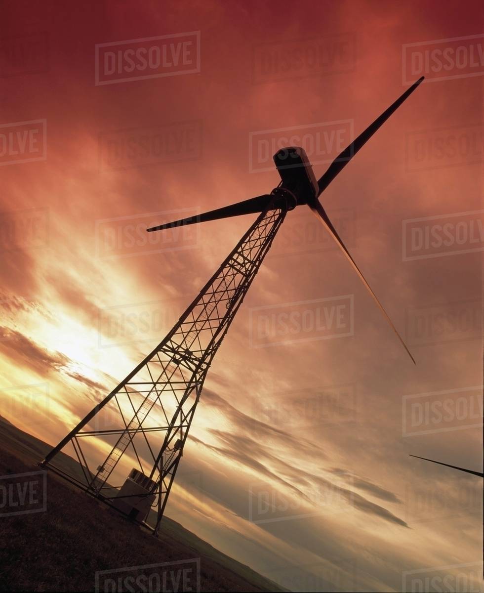 Wind Turbines, Alberta, Canada - Stock Photo - Dissolve