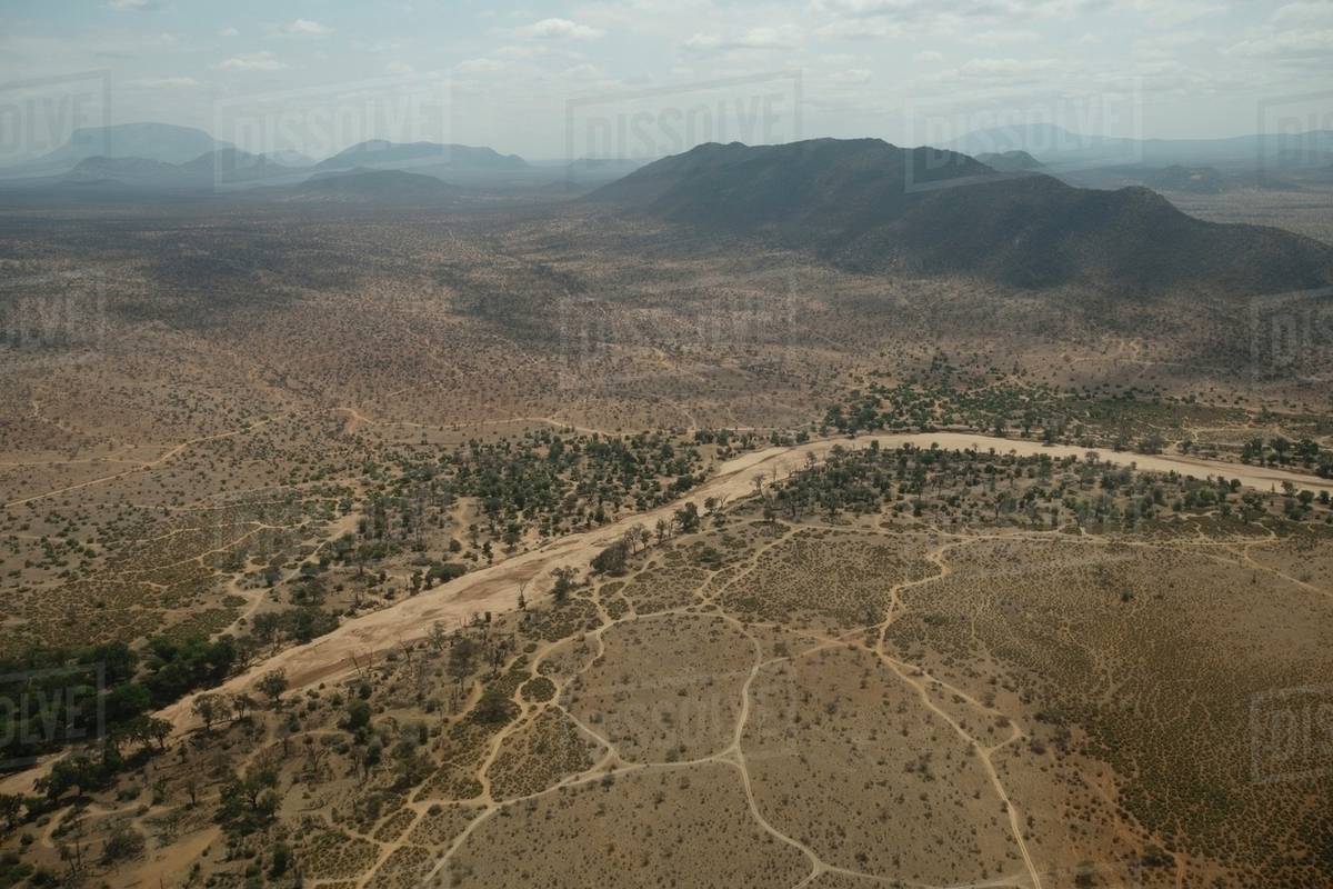 Aerial View, Kenya, Africa - Stock Photo - Dissolve