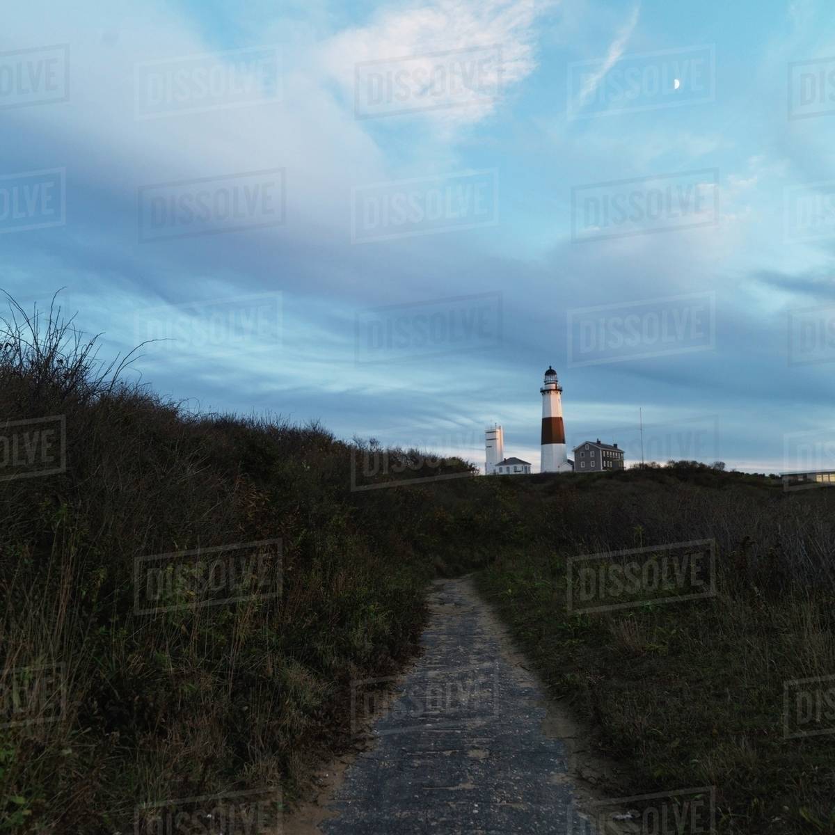 Path To Lighthouse, Sag Harbor, New York, Usa - Royalty-free Stock ...