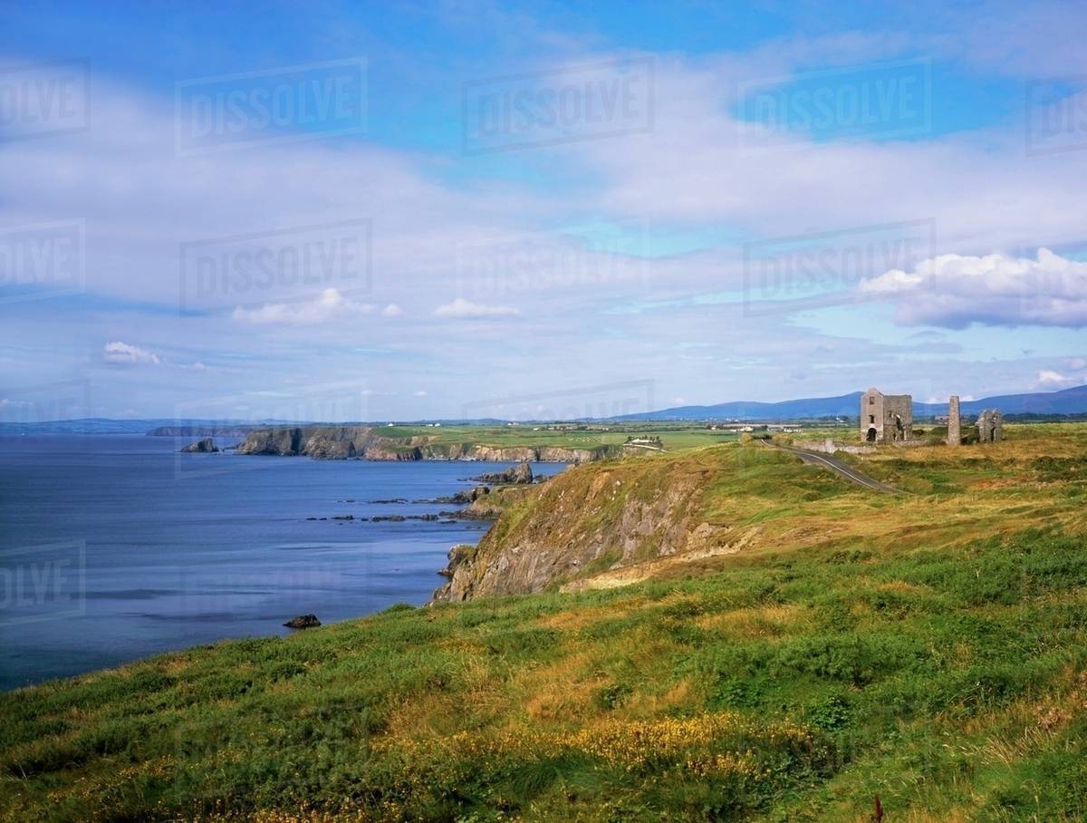Bunmahon, The Copper Coast, County Waterford, Ireland, Old Copper Mine ...