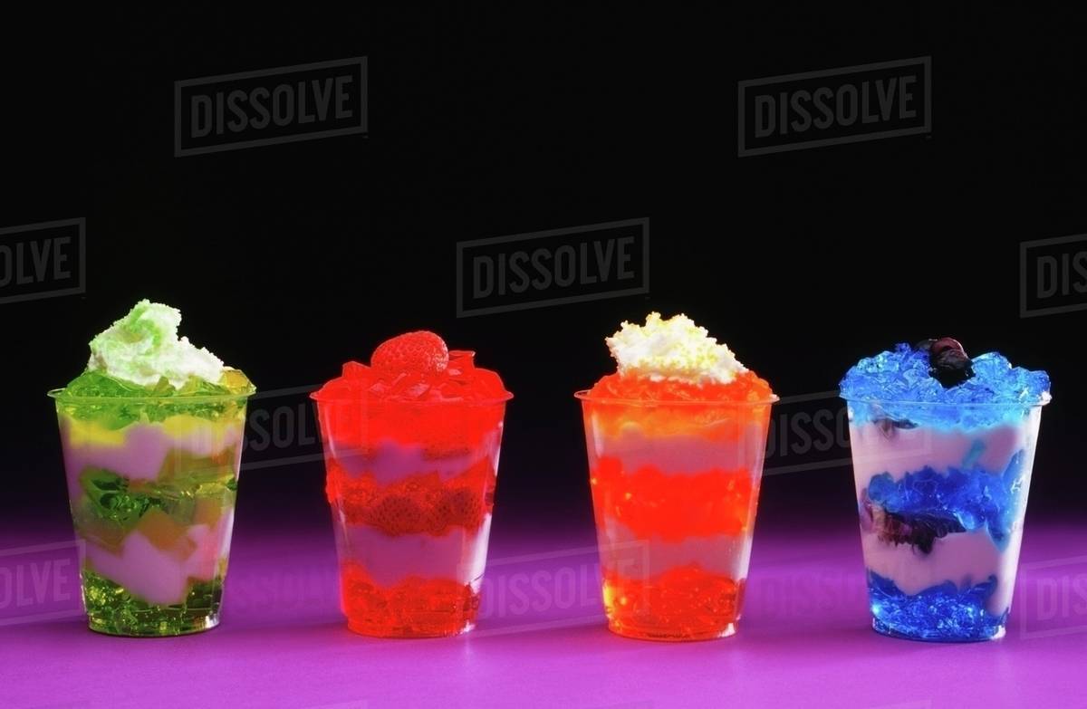 Four Cups Of Jelly - Royalty-free Stock Photo | Dissolve