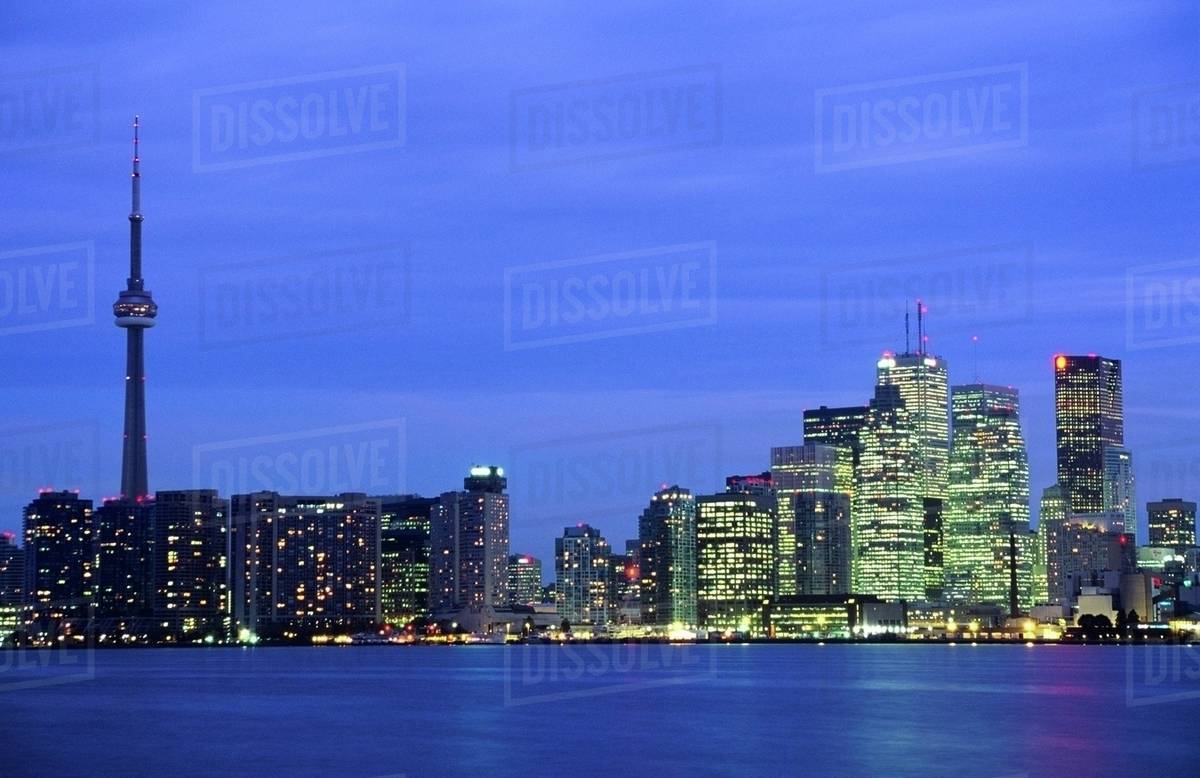 Toronto Skyline In The Evening - Royalty-free Stock Photo | Dissolve