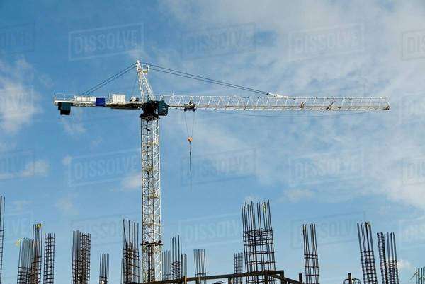 Crane At Work - Stock Photo - Dissolve