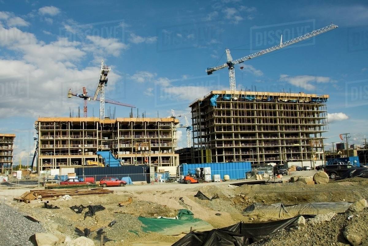 Construction Site, Vancouver, British Columbia, Canada - Royalty-free ...