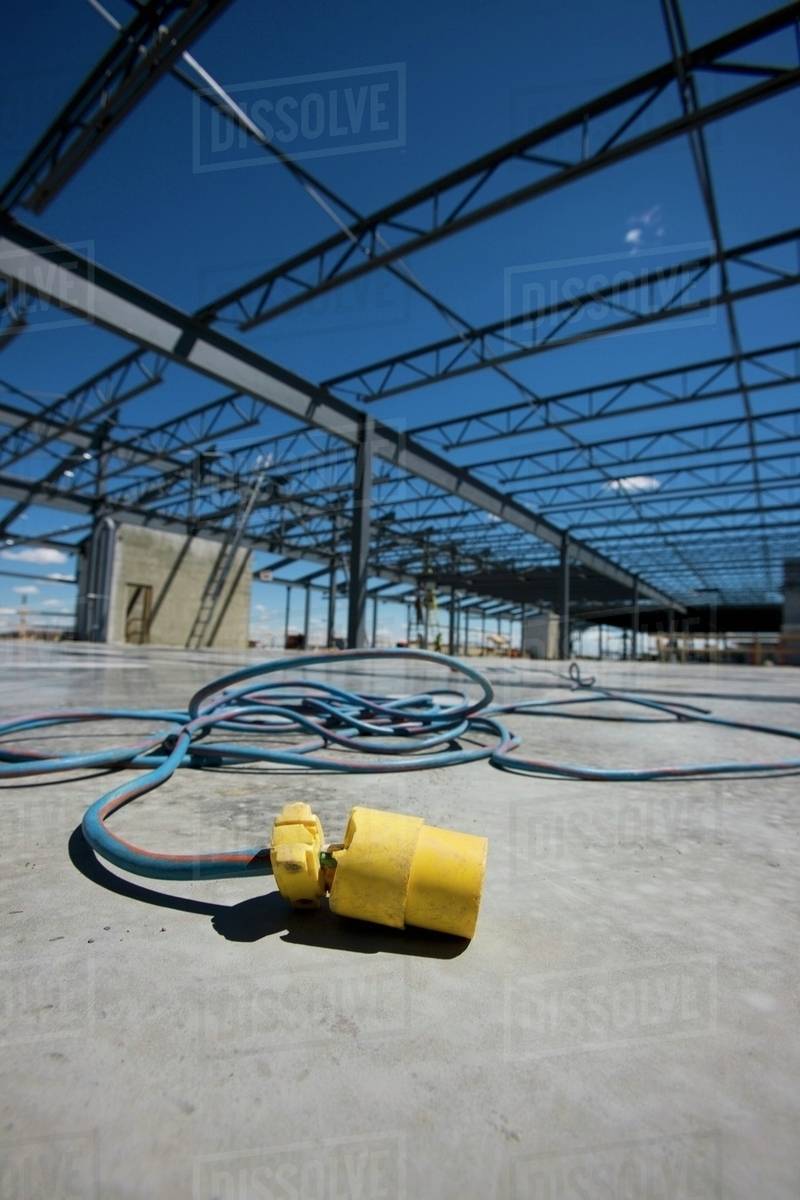 Power Cord At A Construction Site - Royalty-free Stock Photo | Dissolve