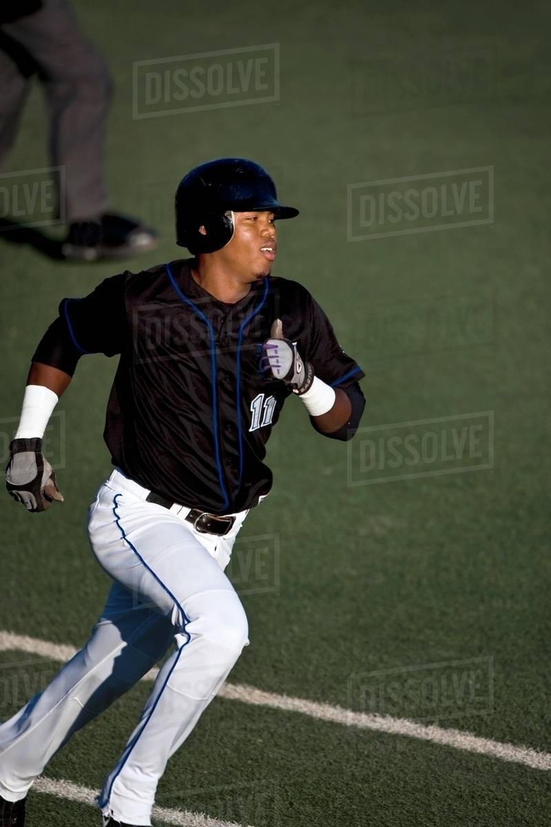 Baseball Player Running - Royalty-free Stock Photo | Dissolve