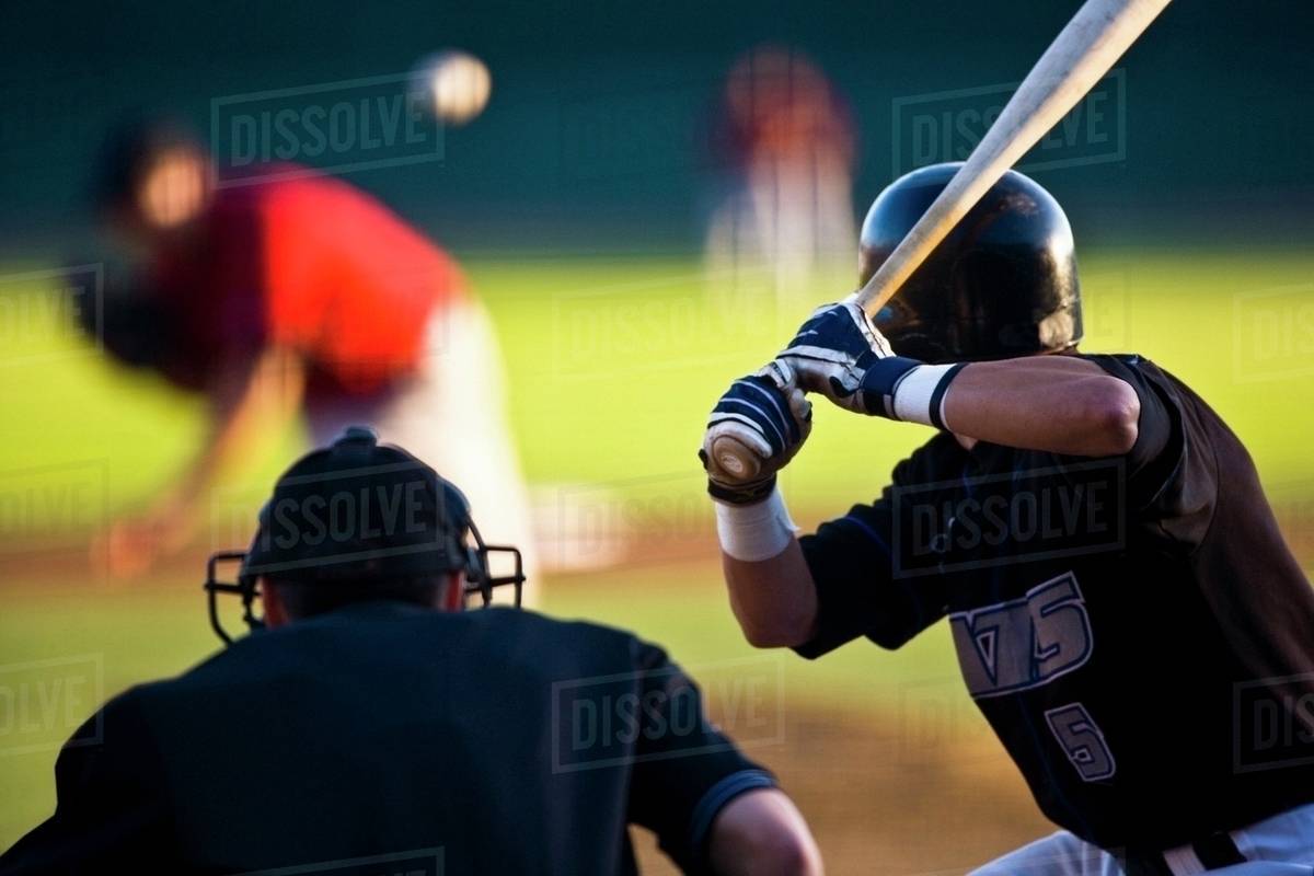 Baseball Player Up To Bat - Royalty-free Stock Photo | Dissolve
