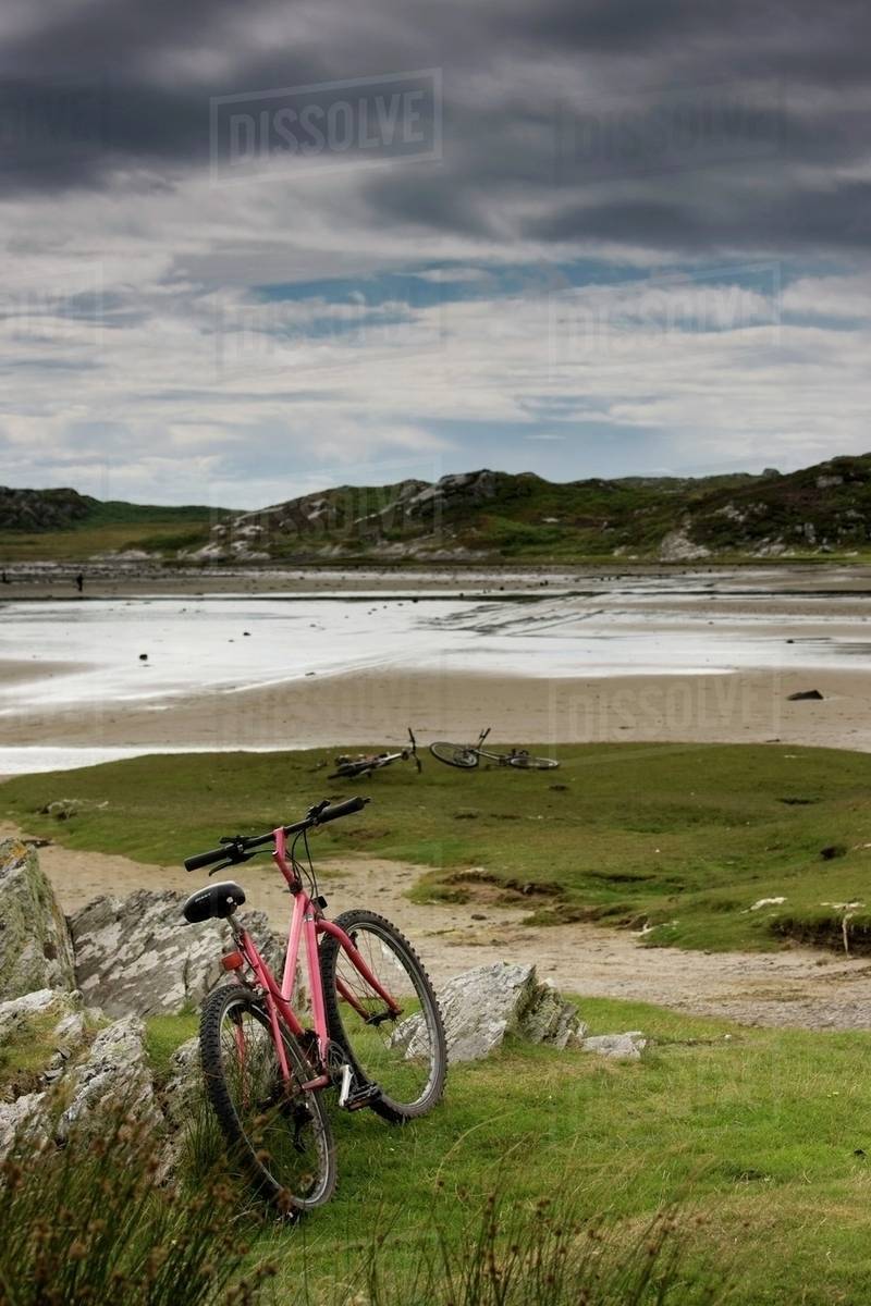 Bicycle At The Beach, Scotland - Royalty-free Stock Photo | Dissolve