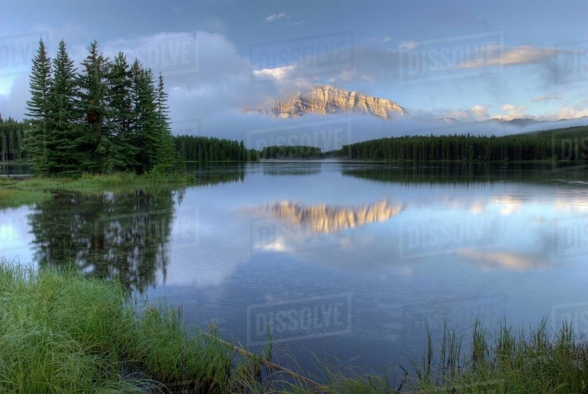 Two Jack Lake, Banff National Park, Alberta, Canada - Royalty-free ...
