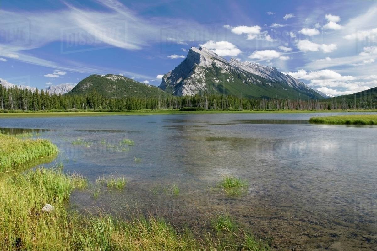 Mount Rundle, Banff National Park, Alberta, Canada - Royalty-free Stock ...