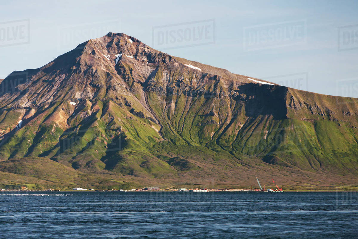 The Town Of False Pass On Unimak Island; Southwest Alaska, United ...
