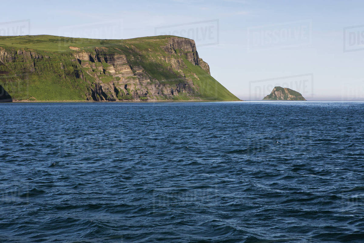 The Pallisade Cliffs In Ikatan Bay Of False Pass, Also Known As ...
