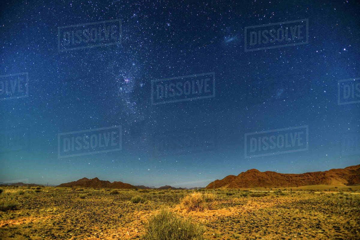 Night sky over Namibia; Sossusvlei, Namibia - Royalty-free Stock Photo ...