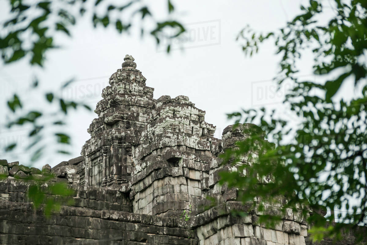 Phnom Bakheng, ancient buddhist temple from the famous Angkor area ...