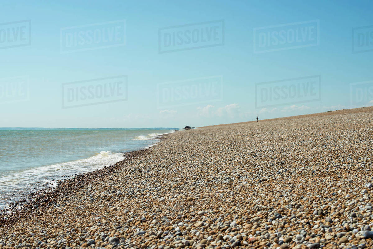 Dungeness shingle beach; Kent, England - Royalty-free Stock Photo ...
