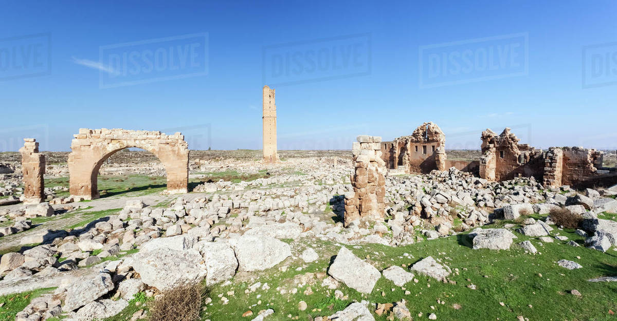 Ruins Of The Grand Mosque Of Harran; Harran, Turkey - Royalty-free ...