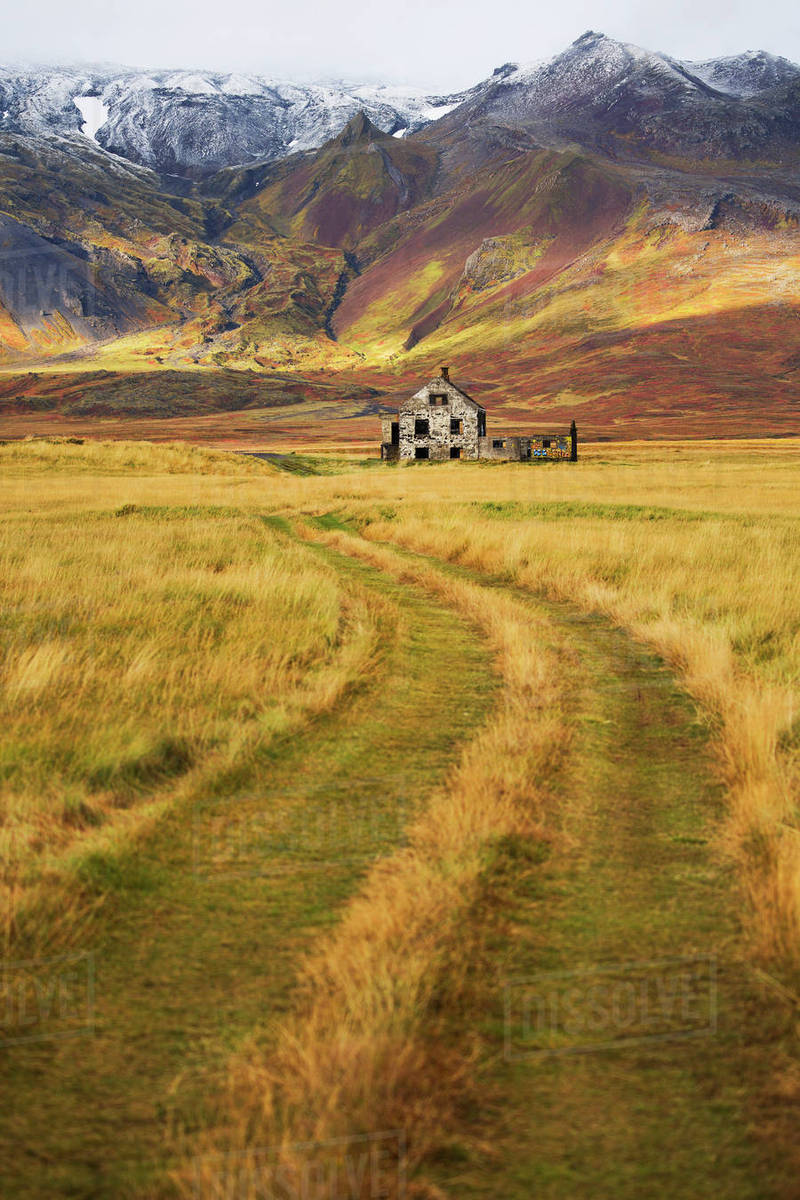 Abandoned House In Rural Iceland, Snaefellsness Peninsula; Iceland ...