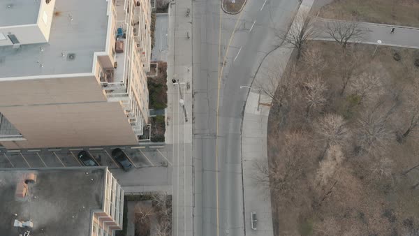 Establishing shot of a road in a large city. - Stock Video Footage ...