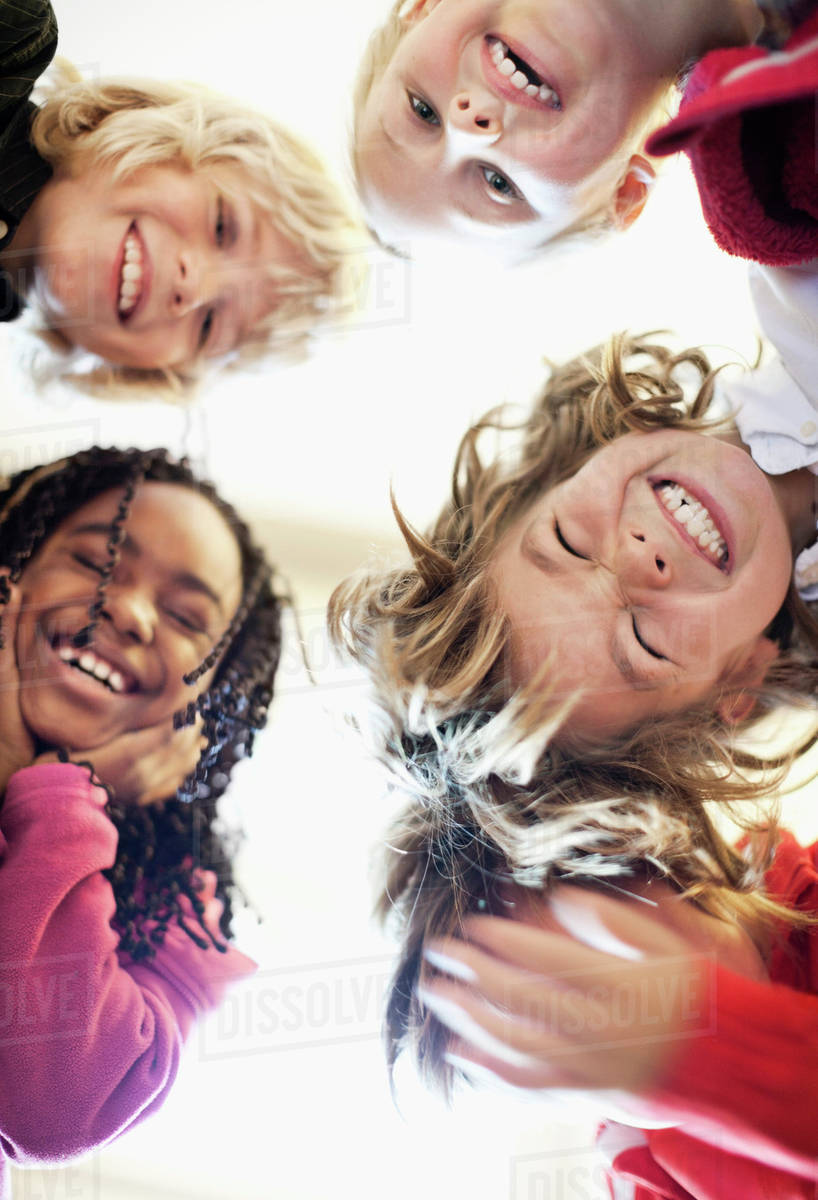 Portrait of happy friends - Royalty-free Stock Photo | Dissolve