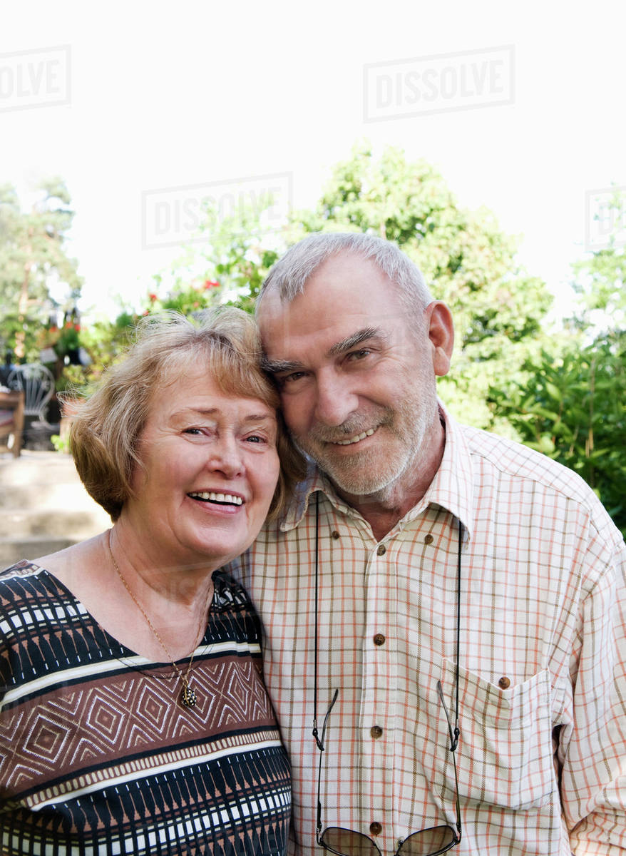 Happy elderly couple - Stock Photo - Dissolve