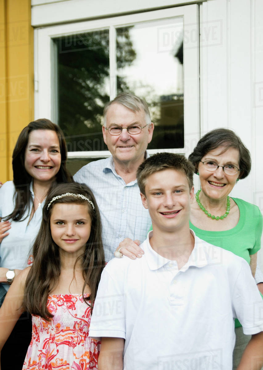 Five generations - Stock Photo - Dissolve